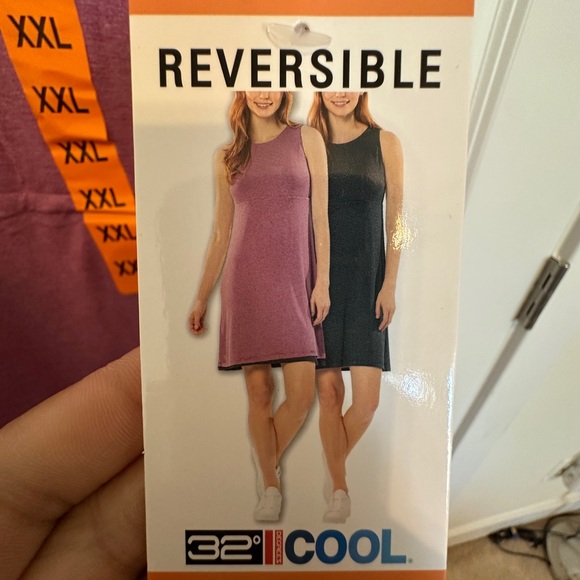 32 Degrees | Dresses | 32 Degrees Reversible Dress Black Mauve Xxl ...